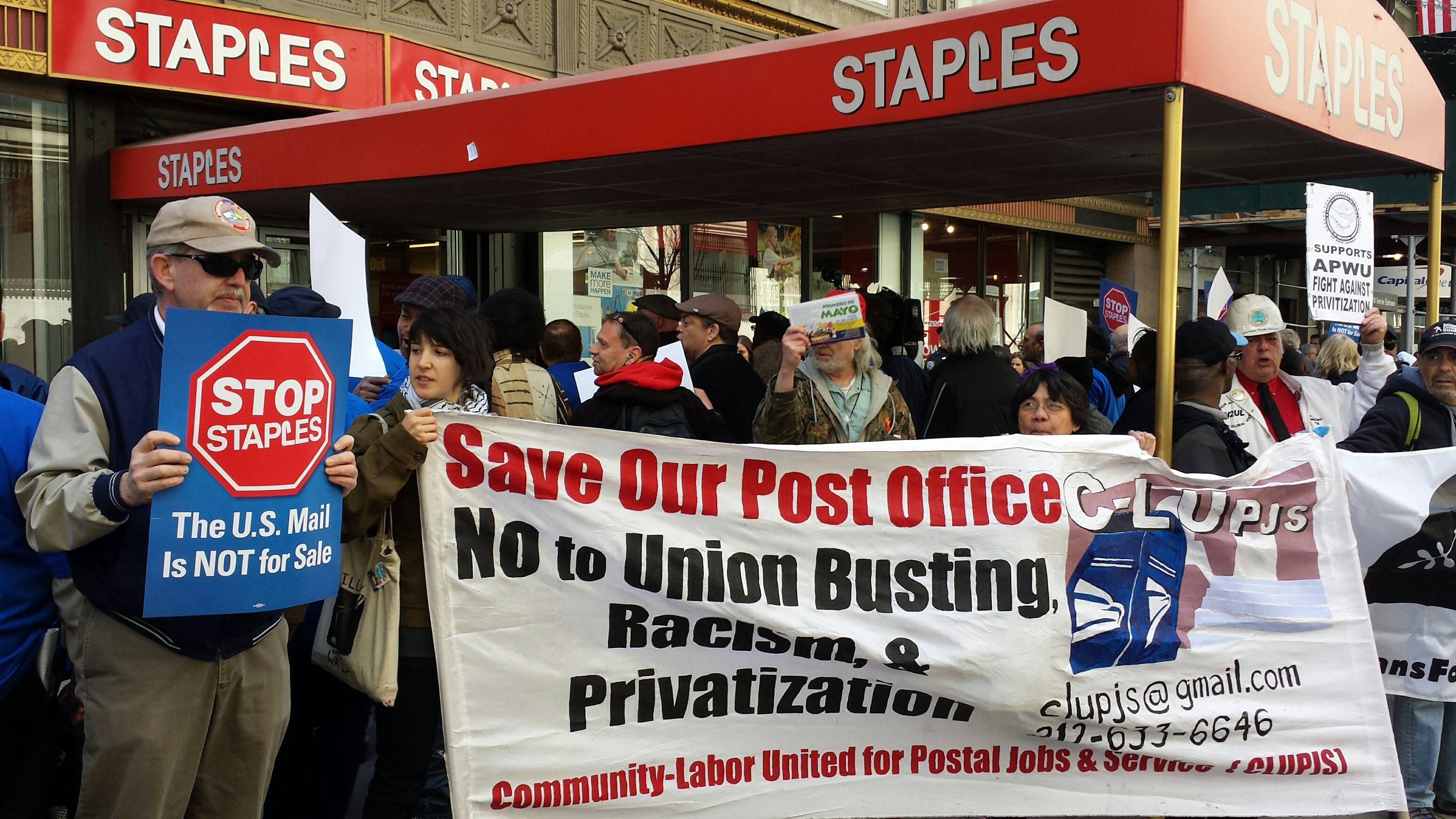Sign the Stop Staples Petition | National Postal Mail Handlers Union
